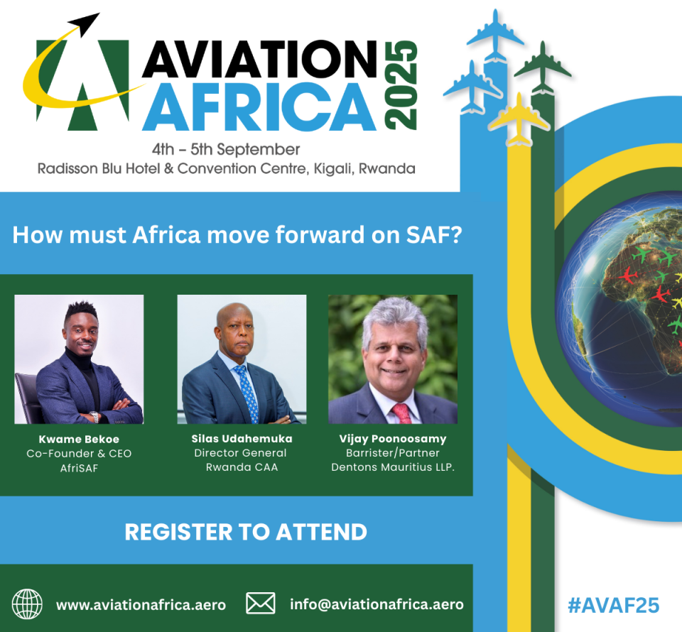 Aviation Africa 2025 to Tackle SAF Production